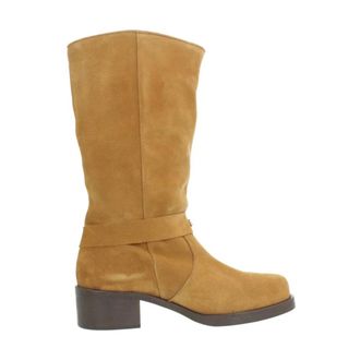 Yellow Femme, Chaussures, Brun, Taille: 40 EU Bottes &agrave; talons hauts avec boucles