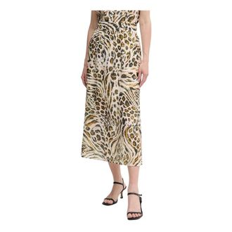 Marc Aurel Gerader Midirock - - Skirts - Damen - Mehrfarbig - L