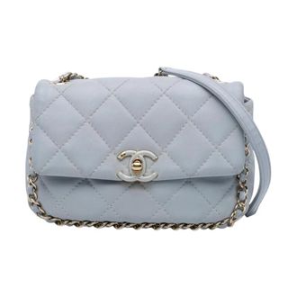 Chanel Pre-owned Mini Calfskin Chain Around Flap - - Pre-owned - Damen - Grau - ONE SIZE