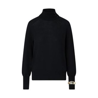 Liu Jo Rollkragenpullover aus Wolle mit Armband - - Knitwear - Damen - Schwarzk - M