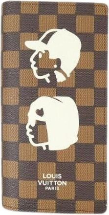 Louis Vuitton Pre-owned Porte-feuille Brazza Damier Long Wallet - Femme - Pre-owned - Brun - Taille: ONE Size