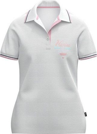 Trigema Poloshirt TRIGEMA Polo Shirt im Marine Design (1-tlg)