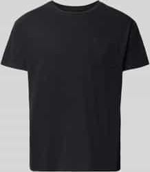 Superdry T-Shirt aus Baumwoll-Leinen-Mix mit Brusttasche