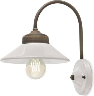 Ferroluce C1630 Colors Collection 1 Wandleuchte mit cremefarbenem Finish