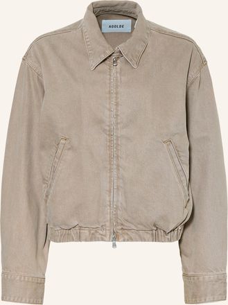 A Gold E Agolde Jeansjacke Nile braun