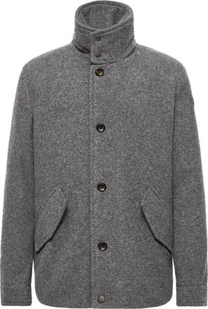 Moncler Moncler Doudoune Courte En Laine Panyol, Homme, Gris, Taille: 0