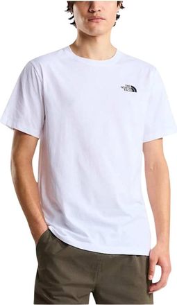 The North Face Homme, Tops, Blanc, Taille: XL T-shirt imprim&eacute; &agrave; manches courtes et col rond