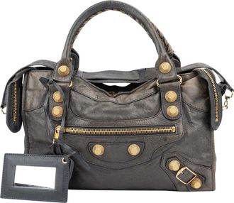 Balenciaga Crossbody Bags - Balenciaga Grey Leather Classic City Handbag - Gr. unisize - in Bunt - f&uuml;r Damen