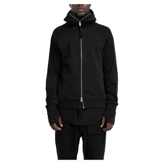 Thom Krom Homme, Sweatshirts et sweats &agrave; capuche, Noir, Taille: XL Balaclava Zip-Up Sweat &agrave; capuche