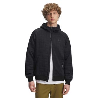 Under Armour Unstoppable Kapuzenjacke f&uuml;r Herren, Durchgehender Rei&szlig;verschluss (Schwarz)