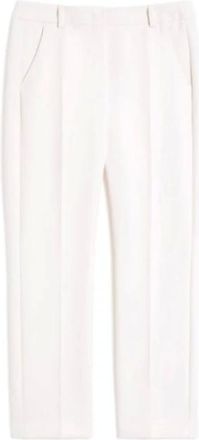 Max Mara Femme, Pantalons, Beige, Taille: 44 FR Straight Pantalons