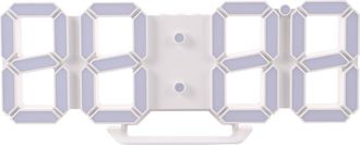 OSALADI 3D LED Digitaluhr Wand und Schreibtischwecker mit USB Ladefunktion Gro&szlig;e Ziffern 3 Helligkeitsstufen Datum Temperaturanzeige Energiesparende Digitale 