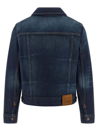Tom Ford Womens Blue Cotton Denim Jacket Clothing