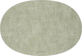 Guzzini Tiffany, Ovales Doubleface-Platzdeckchen FABRIC - Minze, 33 x 48 cm - 22604660