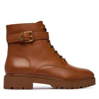 Lauren Ralph Lauren Schn&uuml;rschuhe LAUREN RALPH LAUREN Allyson Logo Bo Bte 802P12046002 Braun