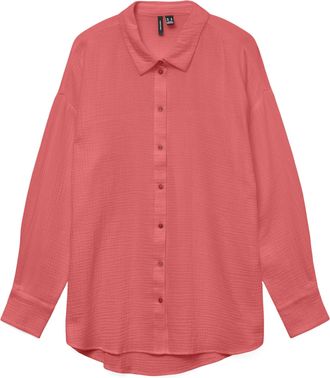 Vero Moda Damen Vmnatali Nia Ls Loose Shirt WVN Ga Noos, Dubarry, X-Large
