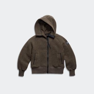 Canada Goose Chilliwack Fleece-Bomberjacke mit Black Disc (Weiblich, Terra, S)
