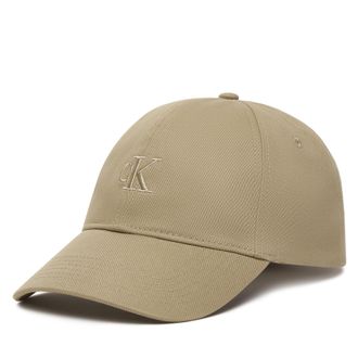Calvin Klein Cap Calvin Klein Monogram Embroidery Baseball Cap LV04G5002G Beige