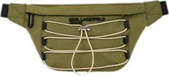 Karl Lagerfeld Homme, Sac Banane Utility String, Mosstone, Taille Unique