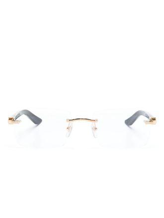 Cartier lunettes de vue &agrave; monture rectangulaire - Tons neutres