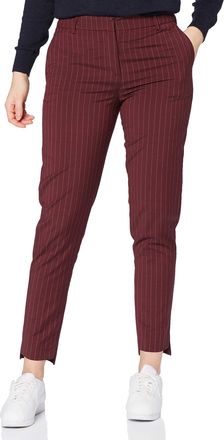 Selected Damen SLFAMILA MW Pant Deca Choco B Hose, Mehrfarbig (Decadent Chocolate Stripes: W/Pin Stripe), W29(Herstellergr&ouml;&szlig;e: 38)