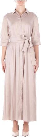 Max Mara Femme, Robes, Beige, Taille: 42 FR Robe Chemise de Plage