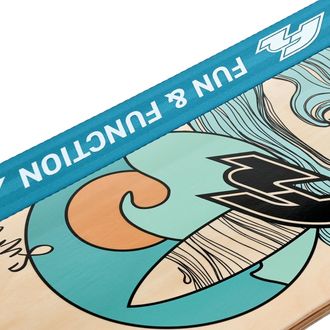 F2 Balance Board Surfline Board Slackline Training 105x27,5cm Blau