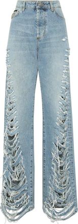 Philipp Plein Femme, Jeans, Bleu, Taille: W27 Pantalon en jean Skater