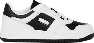 Tommy Jeans Sneaker f&uuml;r Herren, Leder, Cupsohle (Wei&szlig;/Schwarz)