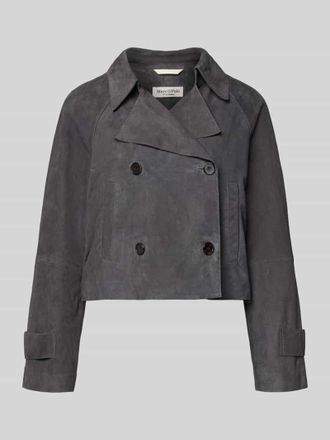 Marc O'Polo Regular Fit Trenchcoat aus echtem Ziegenleder