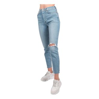 Re/Done Kr&uuml;mmte Jeans - - Jeans - Damen - Blau - W25