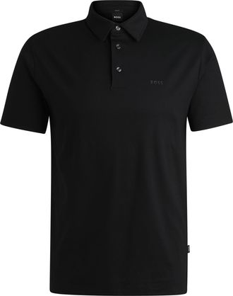 HUGO BOSS BOSS Herren Palosh 30 Slim-Fit Poloshirt aus Interlock-Baumwolle Schwarz001 M