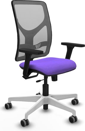 Piqueras y Crespo B&uuml;rostuhl mit 3D-Armlehnen, h&ouml;henverstellbare Lendenwirbelst&uuml;tze, ausgestattet mit Syncro/Traslack und Schneideschaum, mit Rollen von 65 mm, Parkett, 