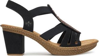 Rieker Sandalen 66526-00 Schwarz