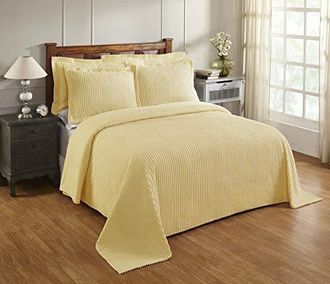 Better Trends Jullian-Kollektion Chenille-Tagesdecken f&uuml;r Doppelbett und Doppelbett, kr&auml;ftiges Streifendesign, superweiche, leichte Tagesdecken, Tagesdecken und Bet