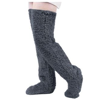 Generic Chaussettes Femme Fantaisie Funny Socks Jambi&egrave;res En Tricot &Eacute;paisses Et &Eacute;l&eacute;gantes Pour Femmes Chaussettes En Laine Pour Les Genoux Parfaites Pour La M