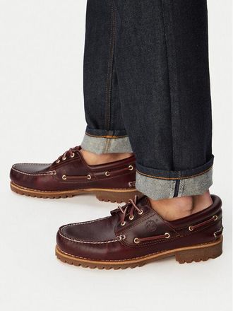 Timberland Mokassins Authentics Boat 3 Eye Classic TB0500096481 Braun