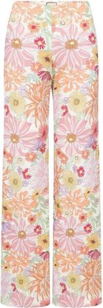 Seductive Femme, Pantalons, Multicolore, Taille: 38 FR Kimberly Flower Wide Pantalons