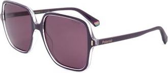 Polaroid PLD 6219/S Lunettes de soleil, Violet, 56 pour femme, Violet, 56