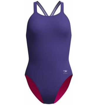 Speedo Solid Powerback W - Badeanzug - Damen