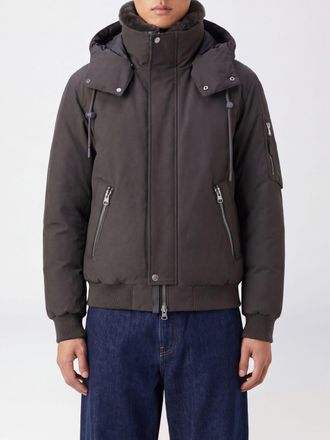 Mackage Blouson aviateur matelass&eacute; en nylon avec capuche amovible et &eacute;cusson logo