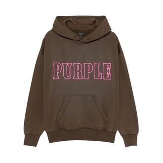 Purple Signature Hoodie - - Sweatshirts & Hoodies - Herren - Braun - L