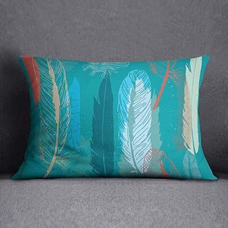 Questo Casa Dekorativer Kissenbezug, Kissenbezug, Heimdekoration, für Sofa, Café, Größe: 35 x 50 cm, entworfen und hergestellt in der Türkiye