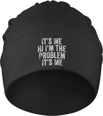 Generic Femme Homme Bonnets De Ski Cest Moi. Salut, Je suis Le Probl&egrave;me Et Cest Moi. Bonnet &Agrave; Revers Doux Bonnet dhiver Chaud Hiver Chapeaux pour Ski Hiver Co