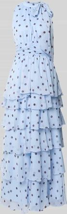 Neo Noir Abendkleid mit R&uuml;schenbesatz Modell Marli