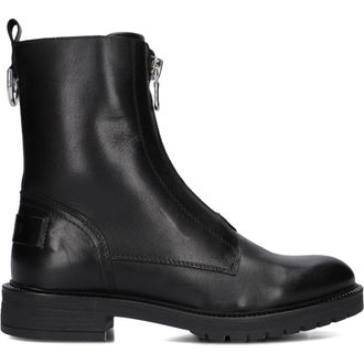 Notre-V Schwarze Lederstiefel mit Rei&szlig;verschluss - - Shoes - Damen - Schwarzk - 41 EU