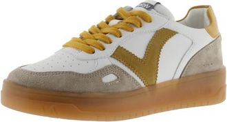 Victoria Basket Basse Unisexe Seul Effet Cuir & Pièces Colorées & en Croûte De Cuir en Contraste 1257125 pour Adulte Mostaza 39