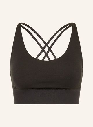 super.natural Sport-Bh Lux Super Mit Merinowolle schwarz