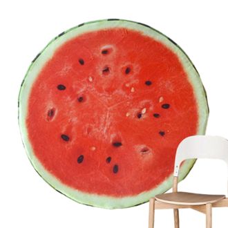 Generic Fruit Pillow Stuhlkissen, Bodenmatte, runde Kissen, gef&uuml;llt, Sitzkissen mit Wassermelone, Kiwi-Orange, Sofakissen f&uuml;r Zuhause, Schlafzimmer, Sofa
