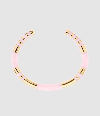 Aurélie Bidermann Jonc Positano Rose Nacre